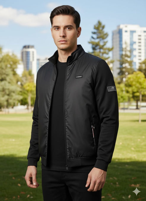 PLAIN LEATHER JACKET – Sheikh jee collection